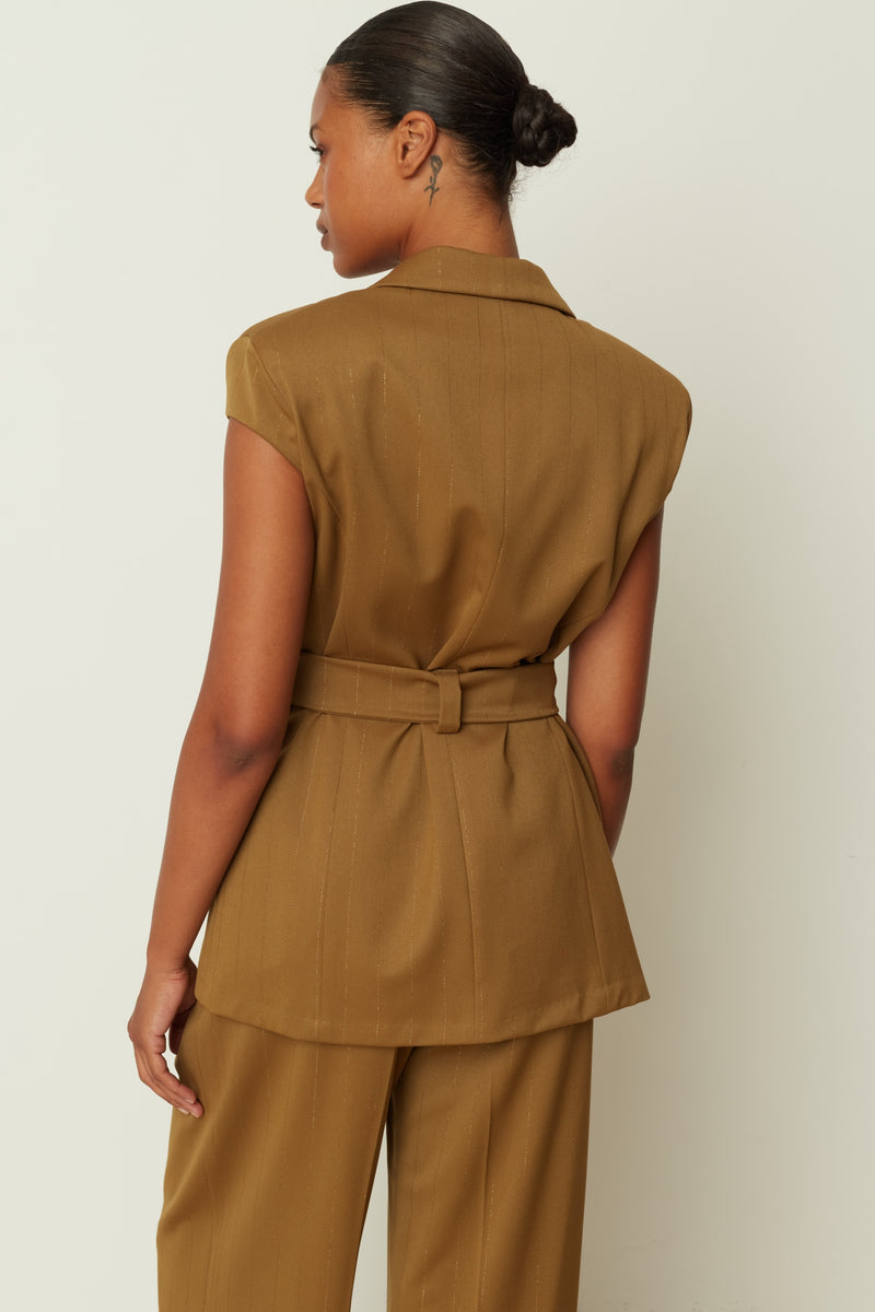 CAPSLEEVE JACKET OLIVE – 57 FASHION BAR